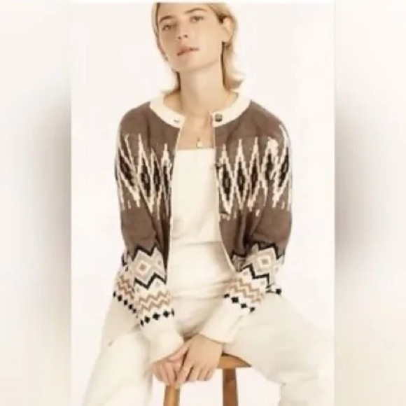 J. Crew | Sweaters | J Crew Fair Isle Cardigan Size M | Poshmark
